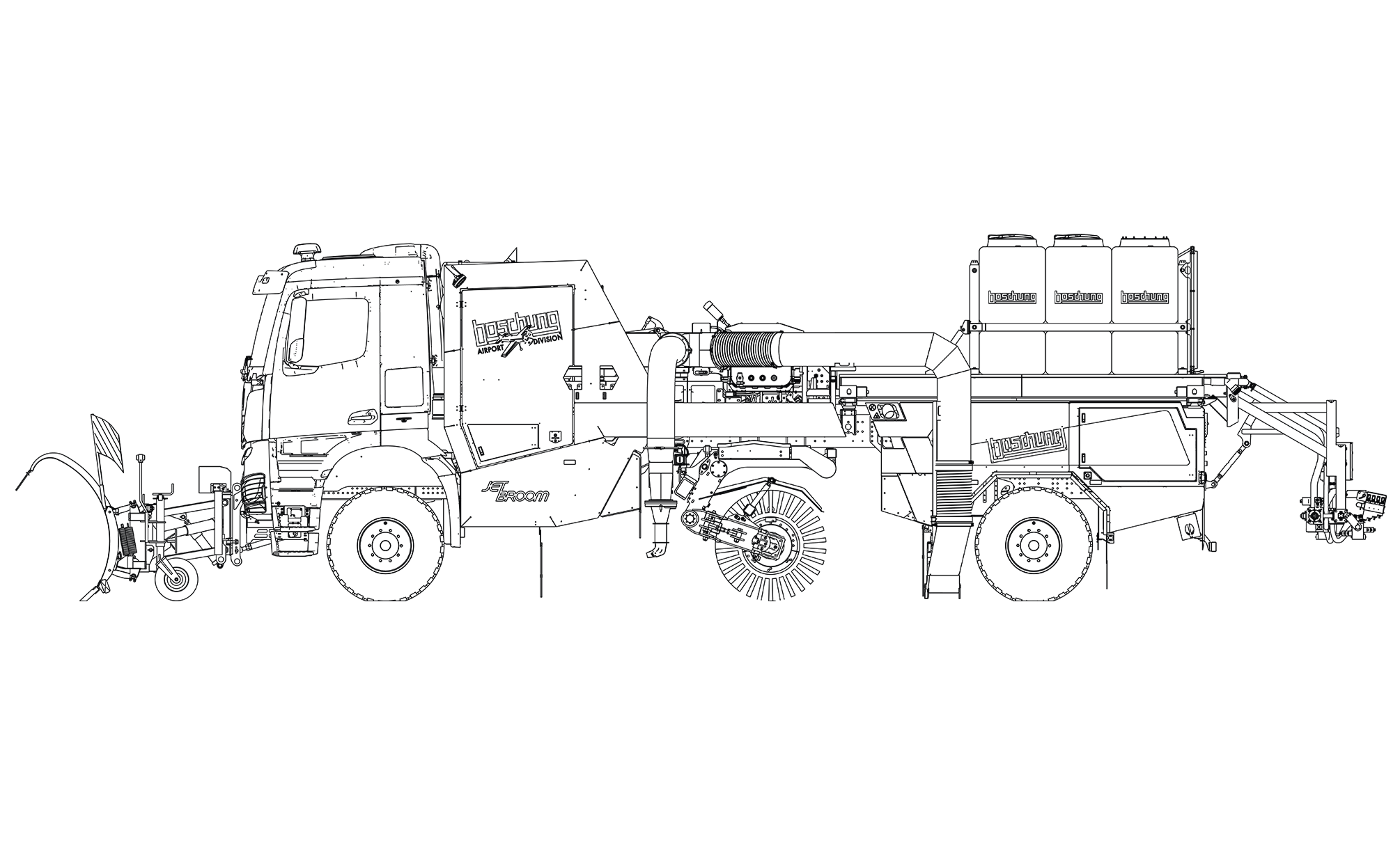 Jetbroom - Airport Runway Cleaning - Boschung Equipment