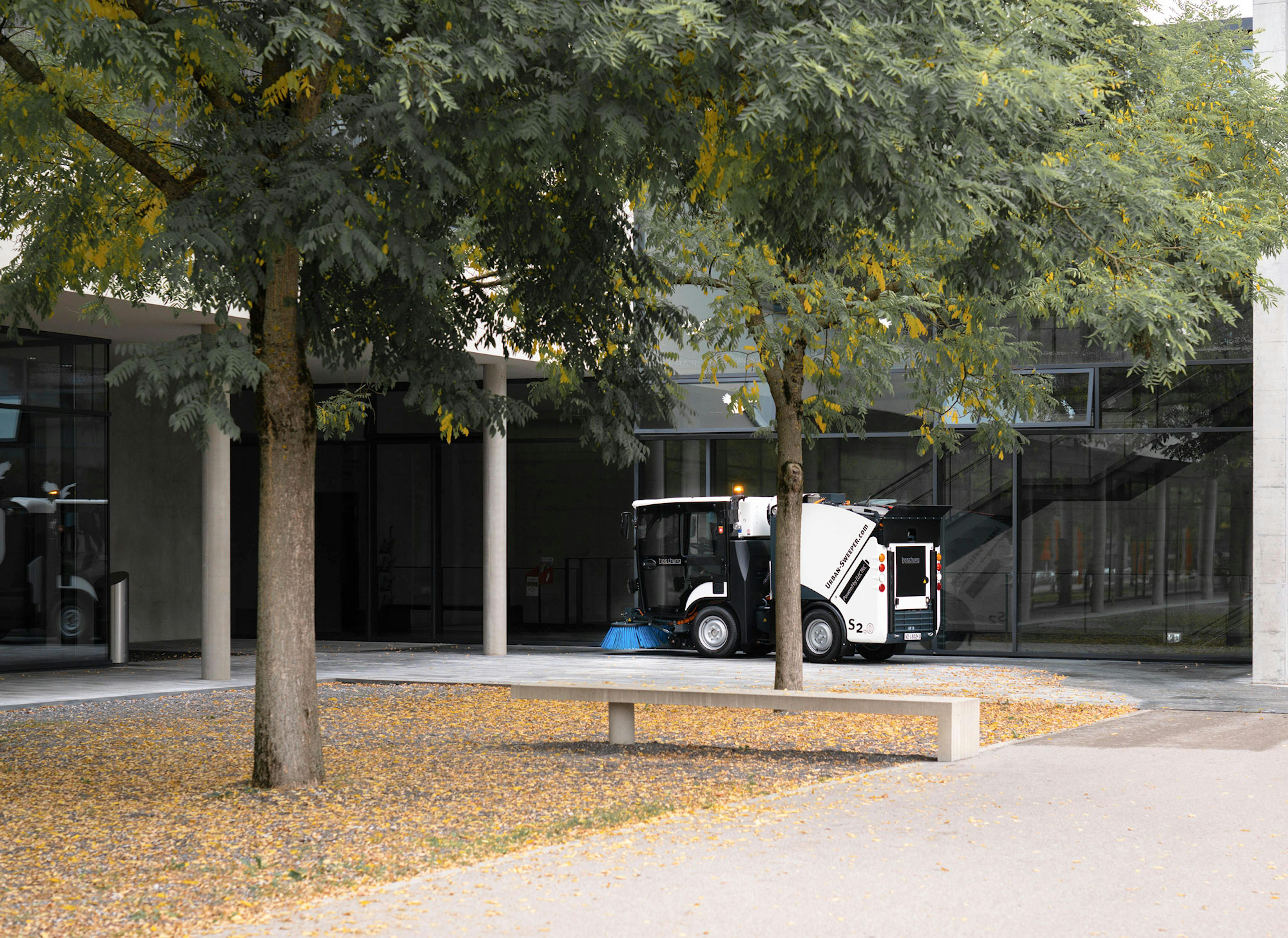 Urban-Sweeper S2.0 - Electric Street Sweeper releasing 0 (zero) emissions