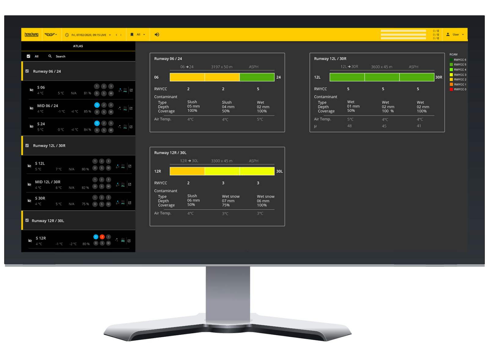 Boschung ATLAS - GRF Runway Surface Condition Reporting System