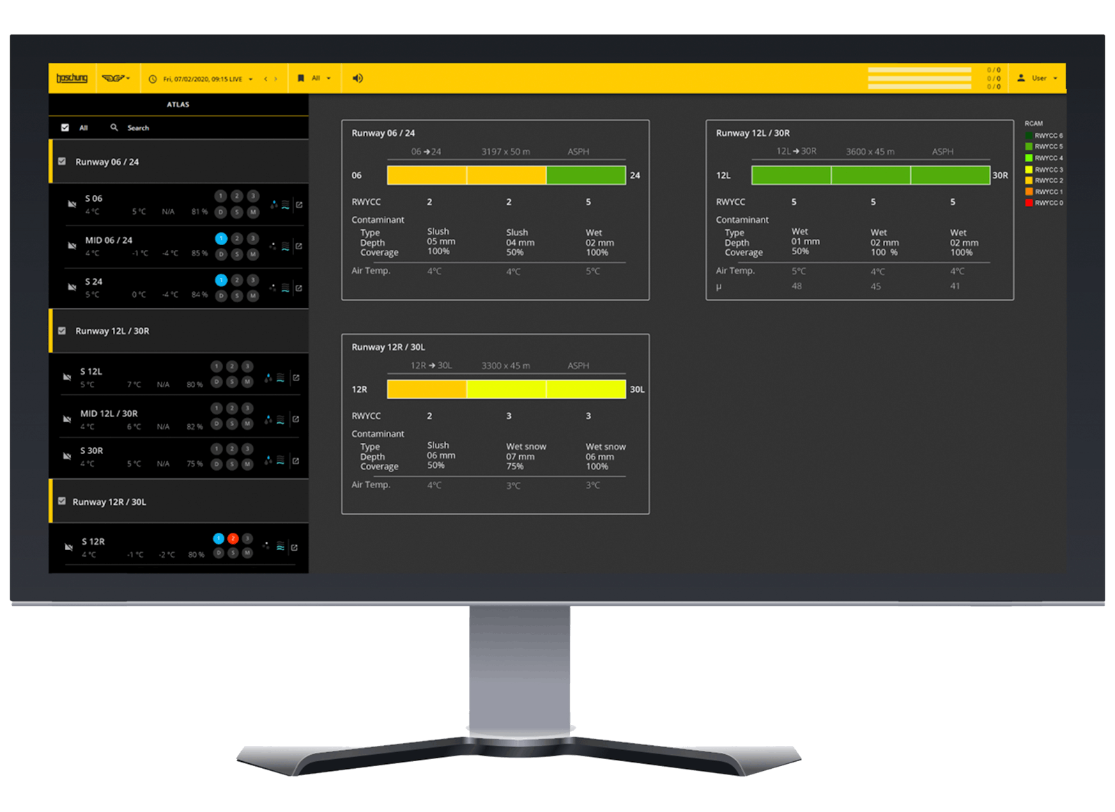 Boschung ATLAS - GRF Runway Surface Condition Reporting System