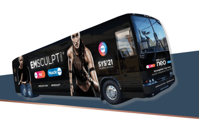 The EMSculpt Bus is Coming!
