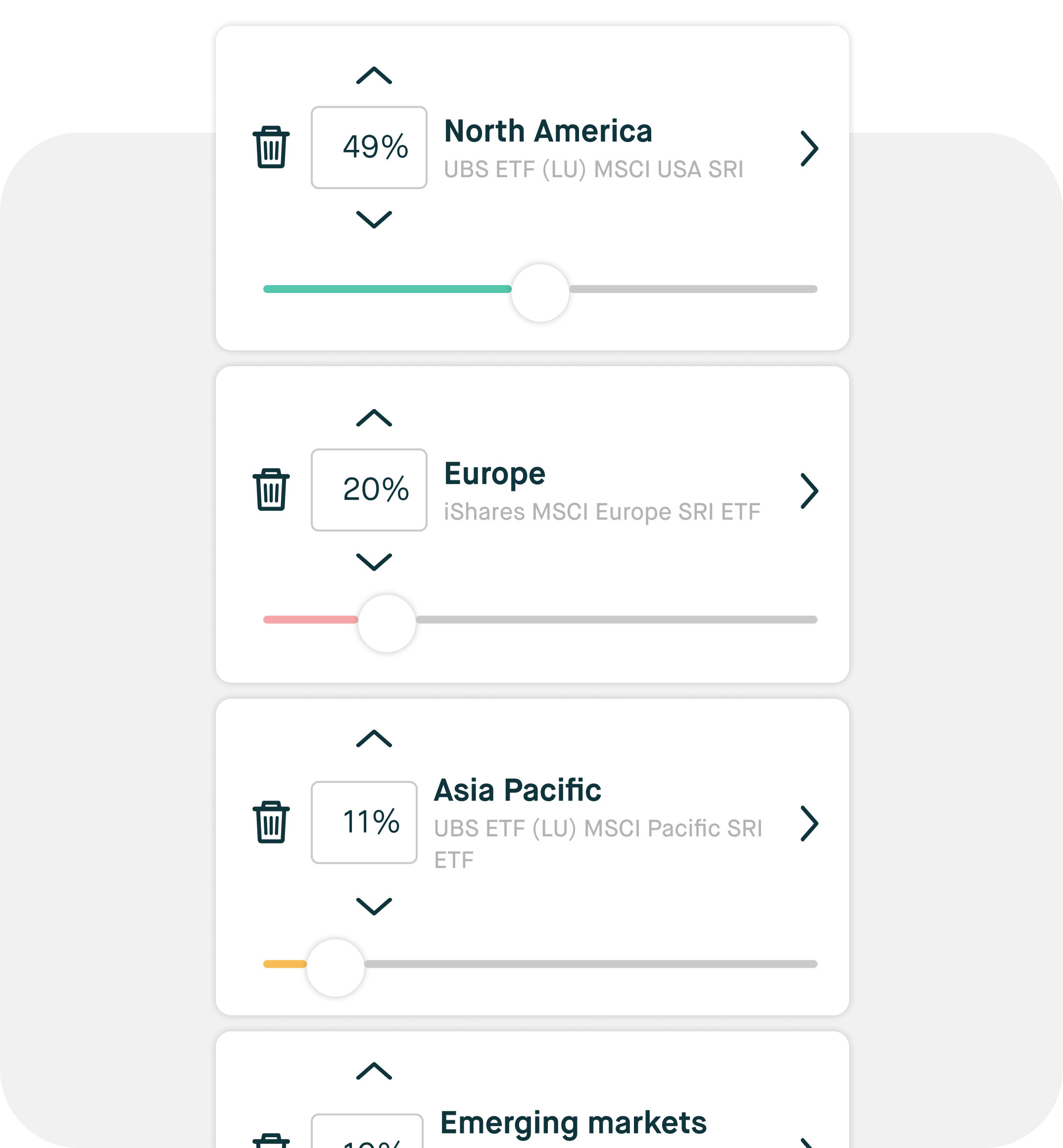 Customise your portfolio | Peaks
