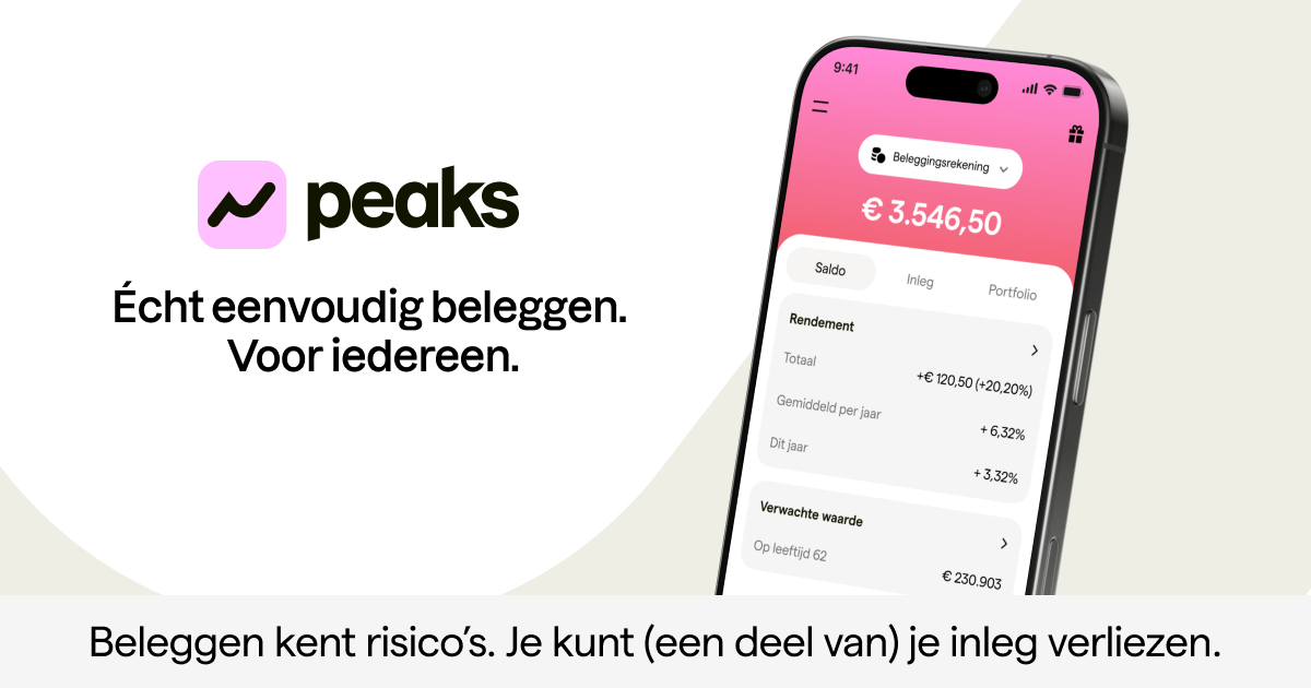 Open een Peaks Beleggingsrekening | Peaks