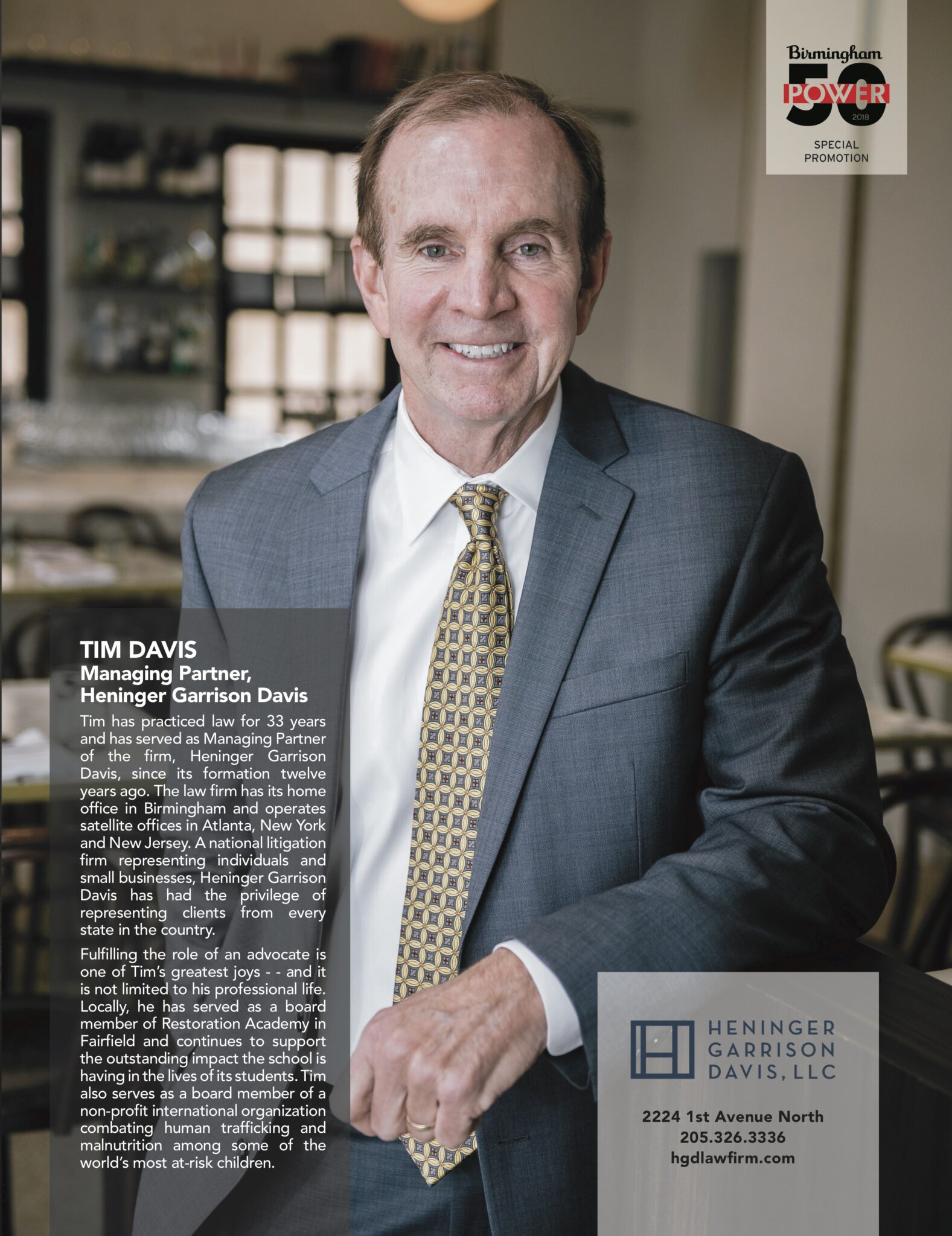 Tim Davis named to Birmingham Magazine's "Power 50" List for 2018 ...