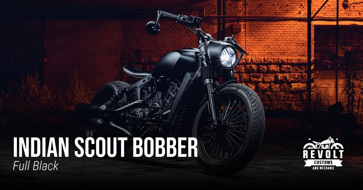 Custom | Indian Scout Bobber - Full Black