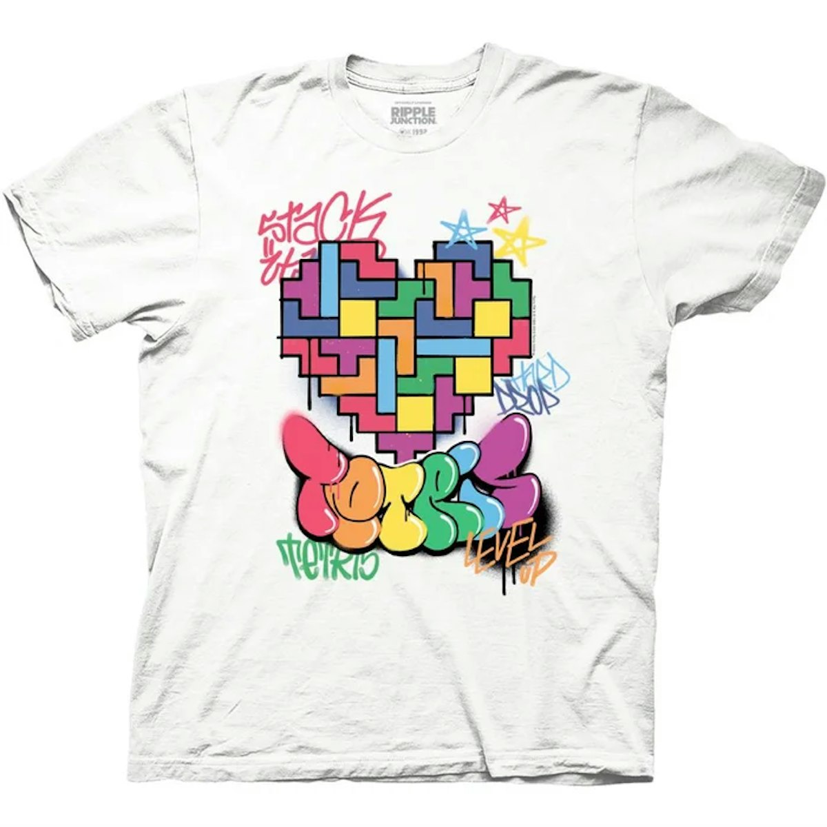 Tetris Grafiti Super Bubble T-Shirt | Tetris