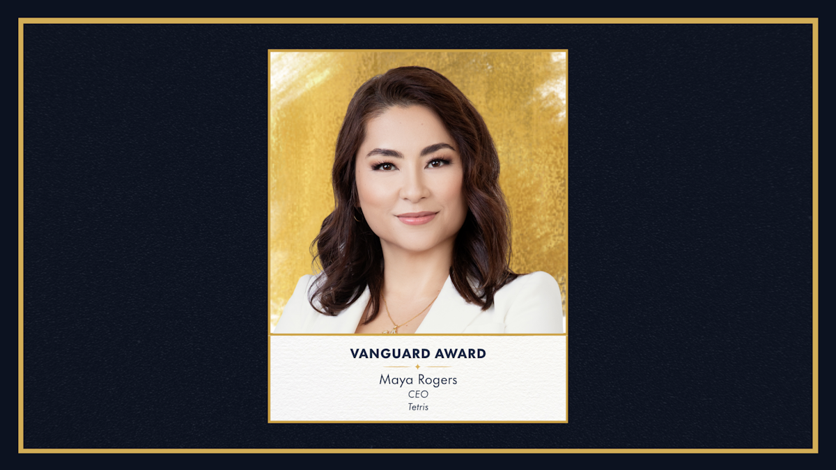Tetris CEO Maya Rogers Honored with Vanguard Award | Tetris