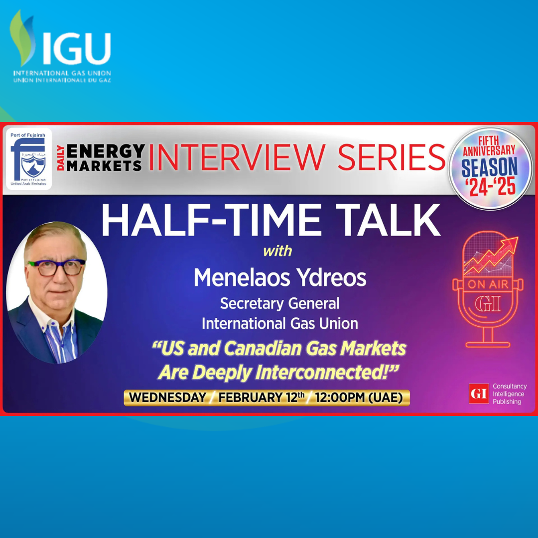 Secretary General Menelaos Ydreos sits down with Gulf Intelligence | International Gas Union