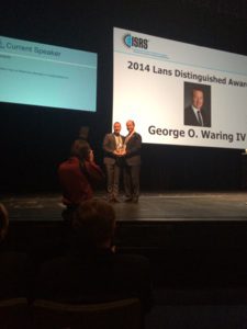Dr. George O. Waring IV being presented with the 2014 Distinguished ...