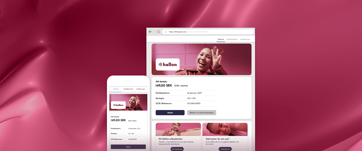 hallon väljer Billogram som ny fakturalösning | Billogram