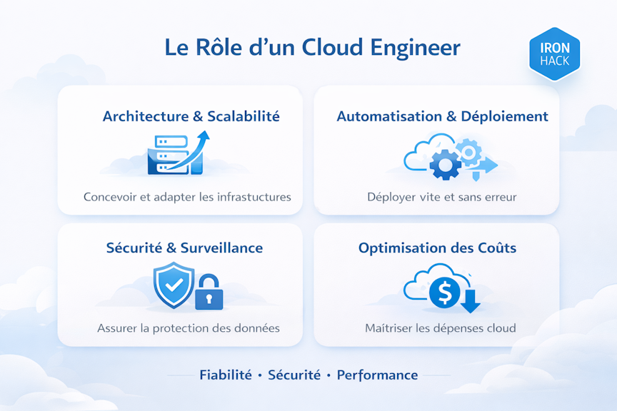 Cloud Engineer : rôle, compétences, salaire et comment se former