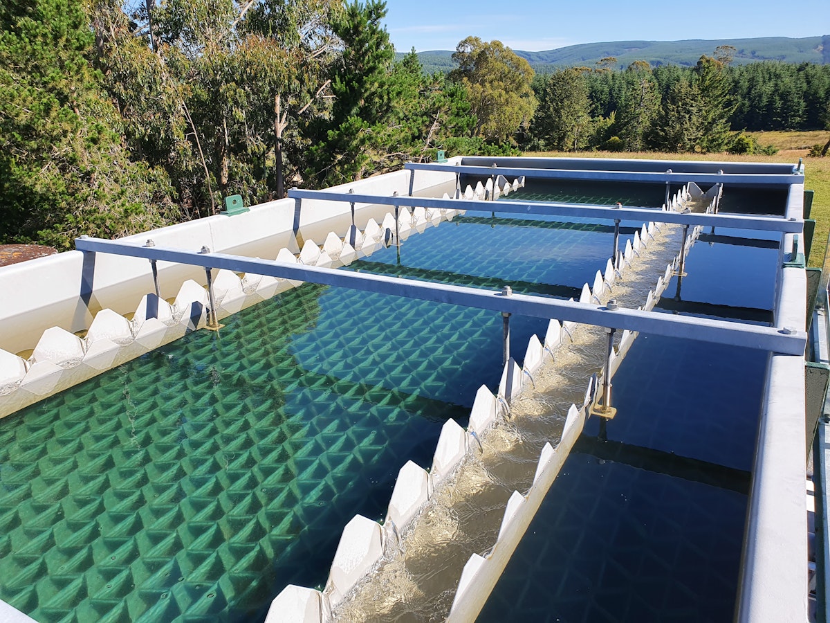 Tube Settlers Water Treatment for Improved Sedimentation