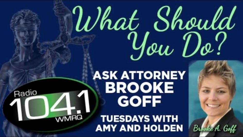 Attorney Brooke Goff Featured on 104.1 WMRQ with Amy & Holden Every ...