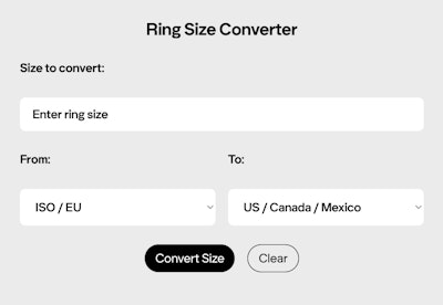 Ring Size Chart for US Rings | The Sizing App for Shopify