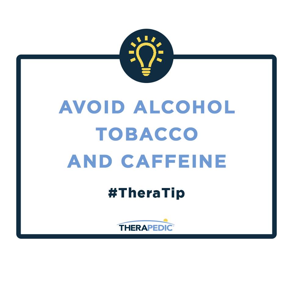 Therapedic | Blog - #TheraTips- Alcohol, tobacco and caffeine… - Therapedic