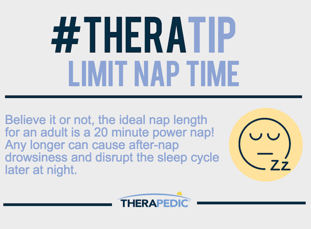 Therapedic | Blog - #TheraTips – Limit Naps - Therapedic