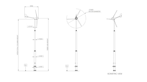 H1 Horizontal axis 1kW wind turbine | Britwind