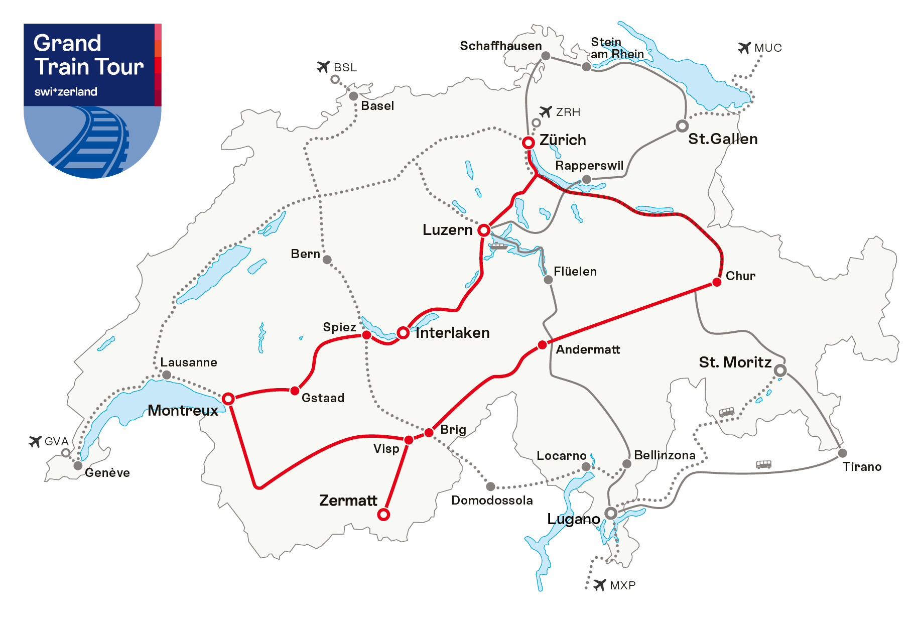The Grand Train Tour of Switzerland - Travel Switzerland
