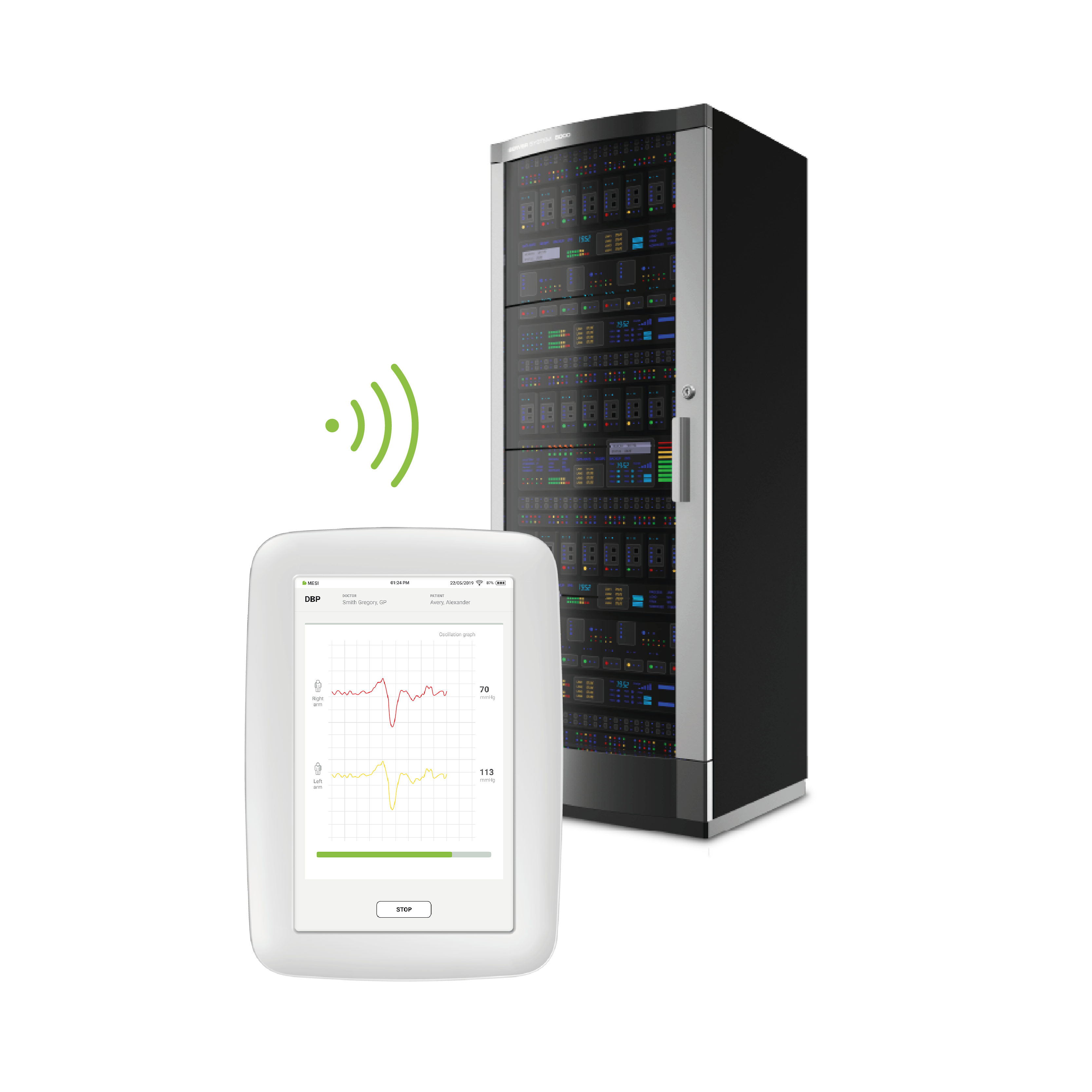EHR/EMR connectivity with MESI mTABLET