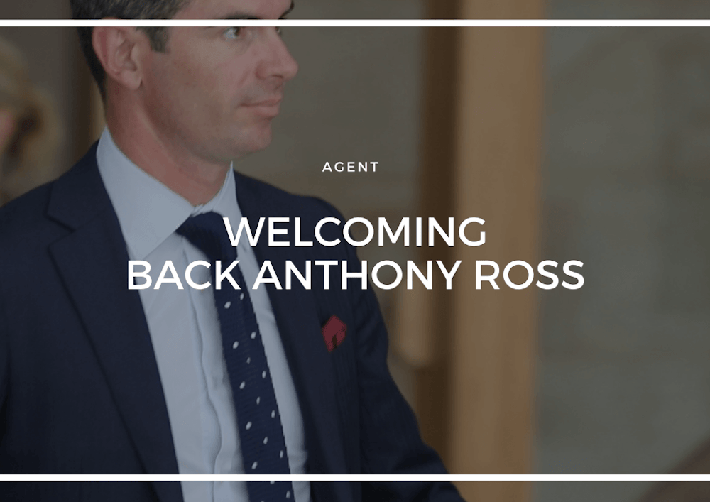 WELCOMING BACK ANTHONY ROSS TO THE C&H FAMILY | Cobden Hayson