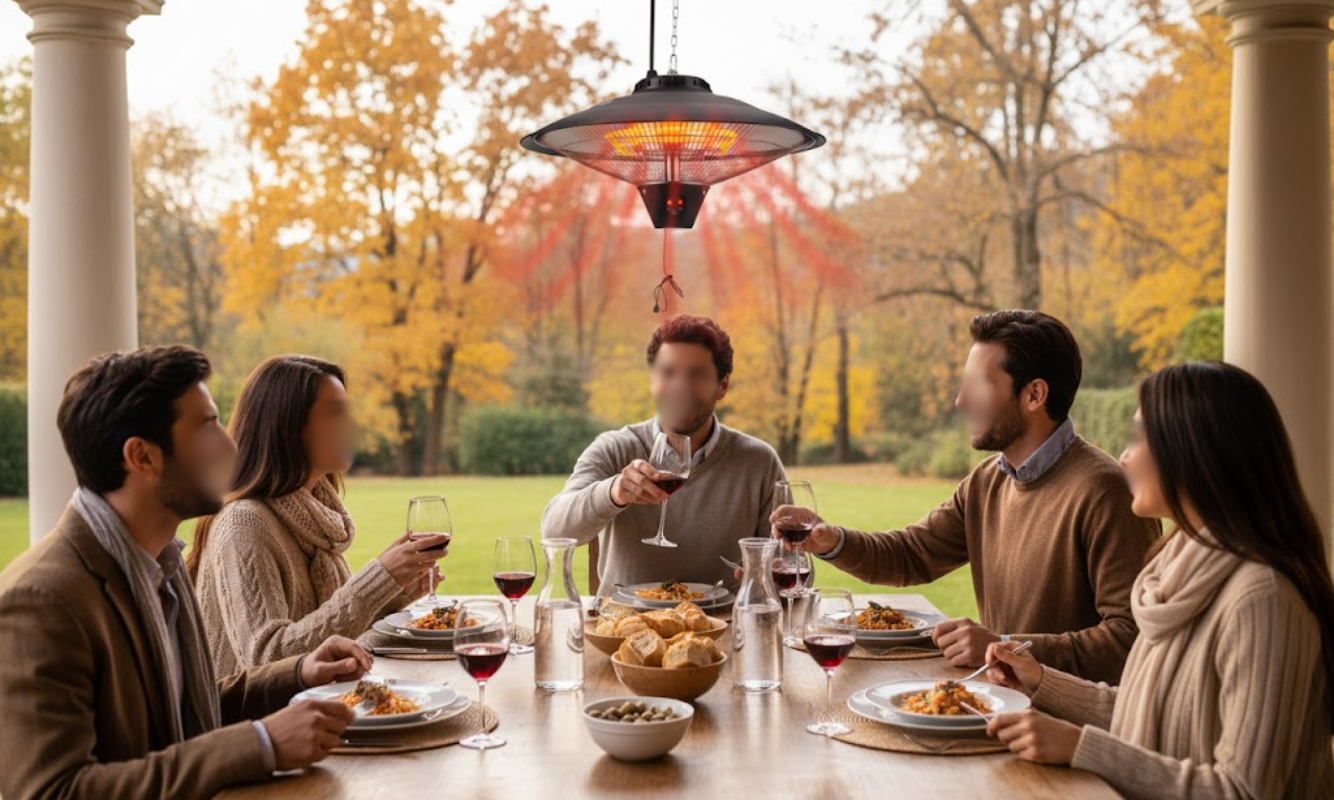 Techly Outdoor Heating Lamp | Ideal for Bars and Terraces