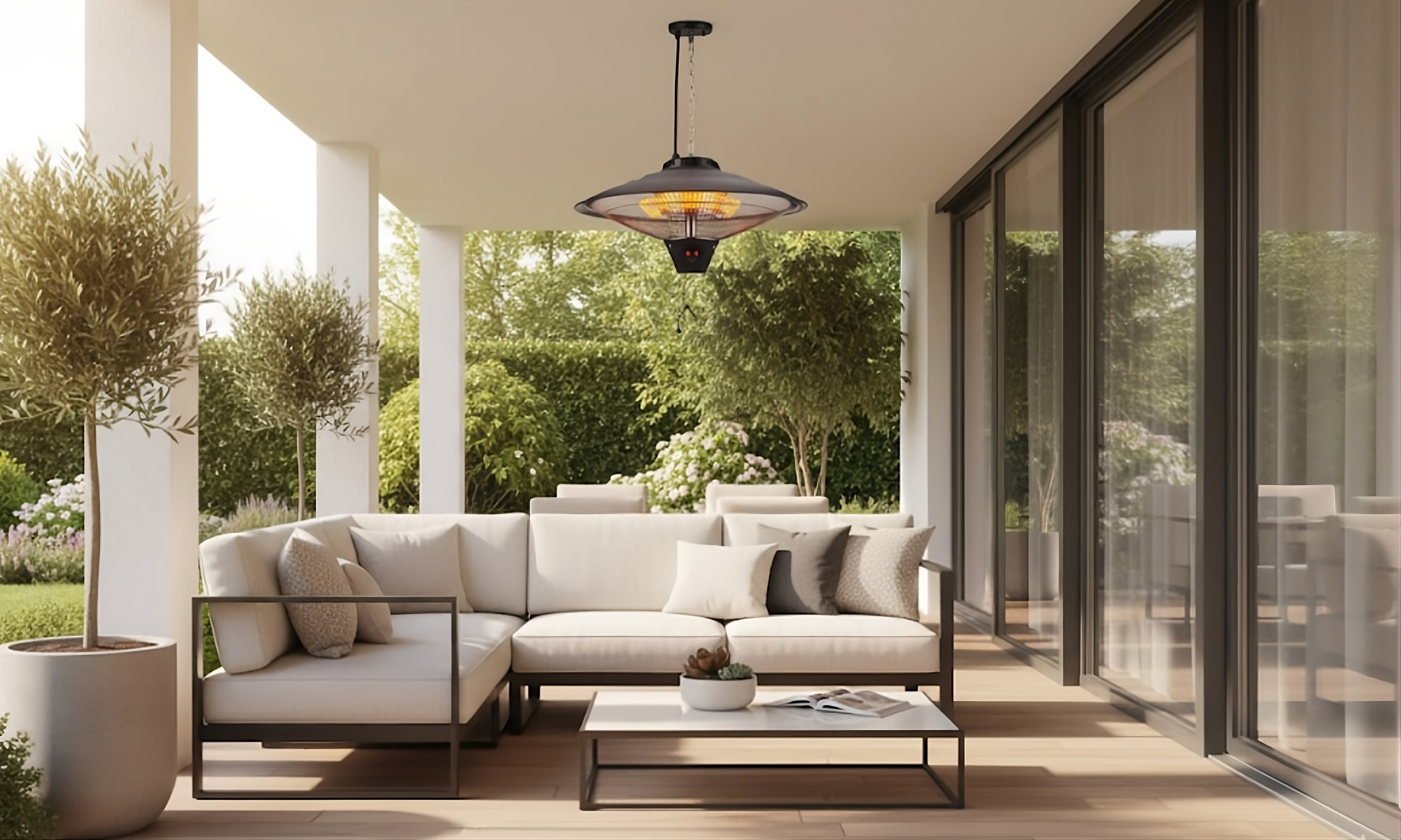 Techly Outdoor Heating Lamp | Ideal for Bars and Terraces