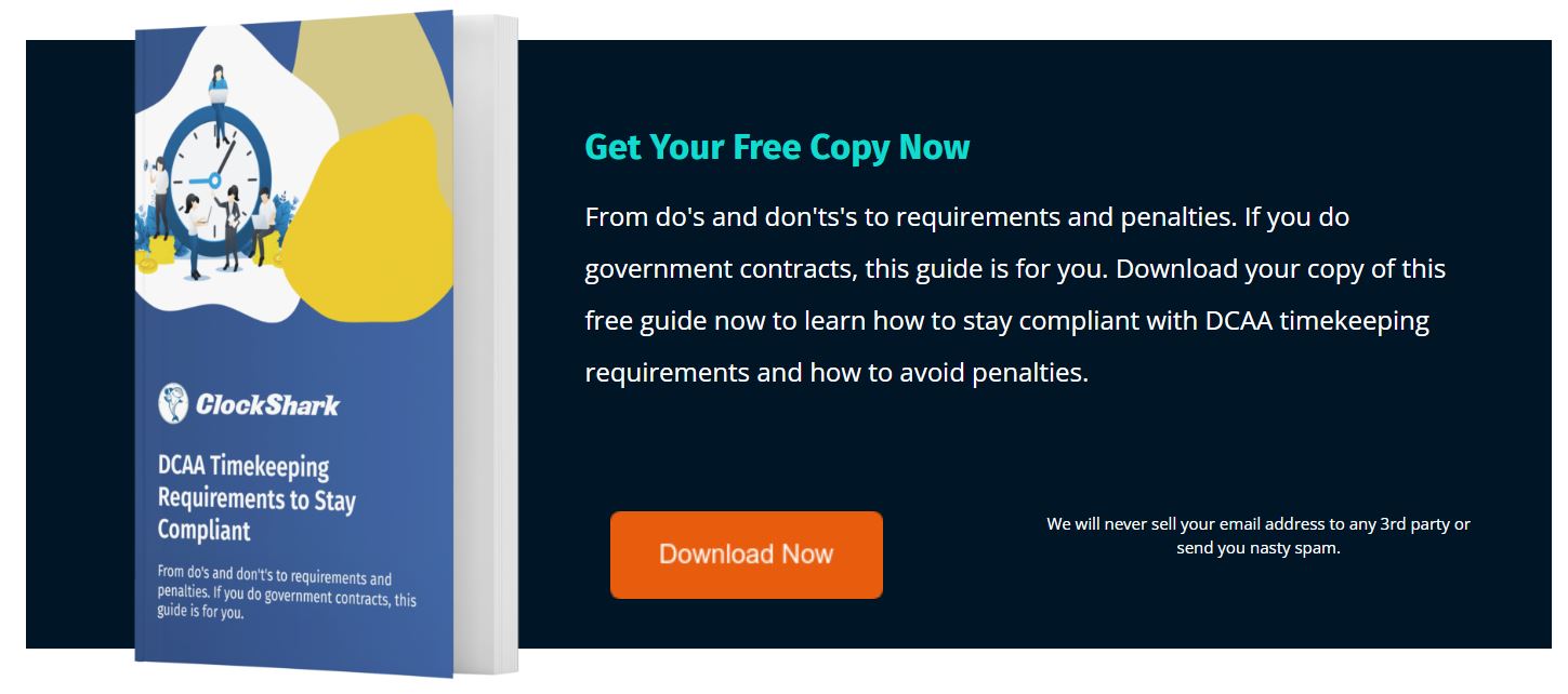 DCAA Timekeeping Requirements to Stay Compliant