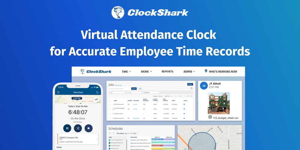 Virtual Attendance Clock | ClockShark