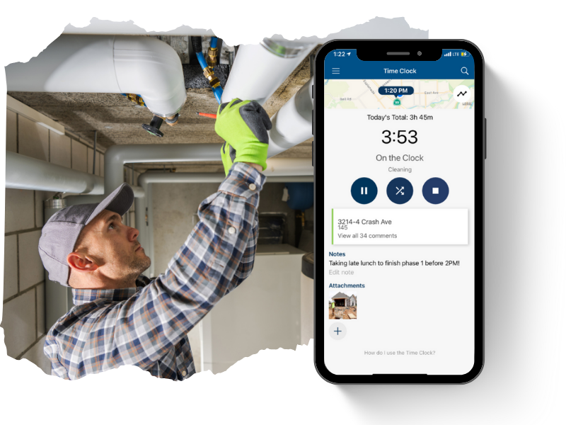 Software for Plumbing Companies | ClockShark