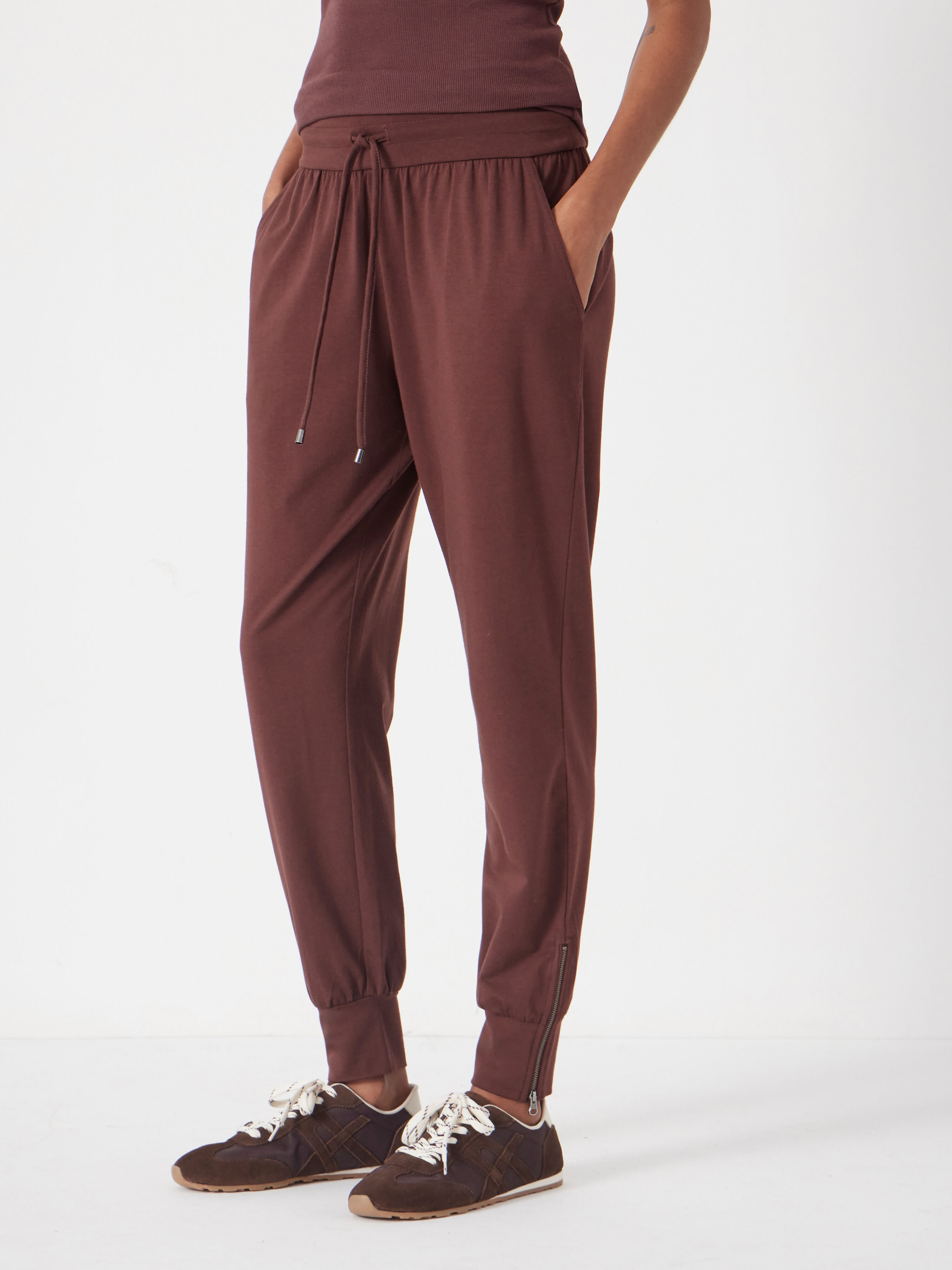 Amie Joggers | Burgundy Brown | hush