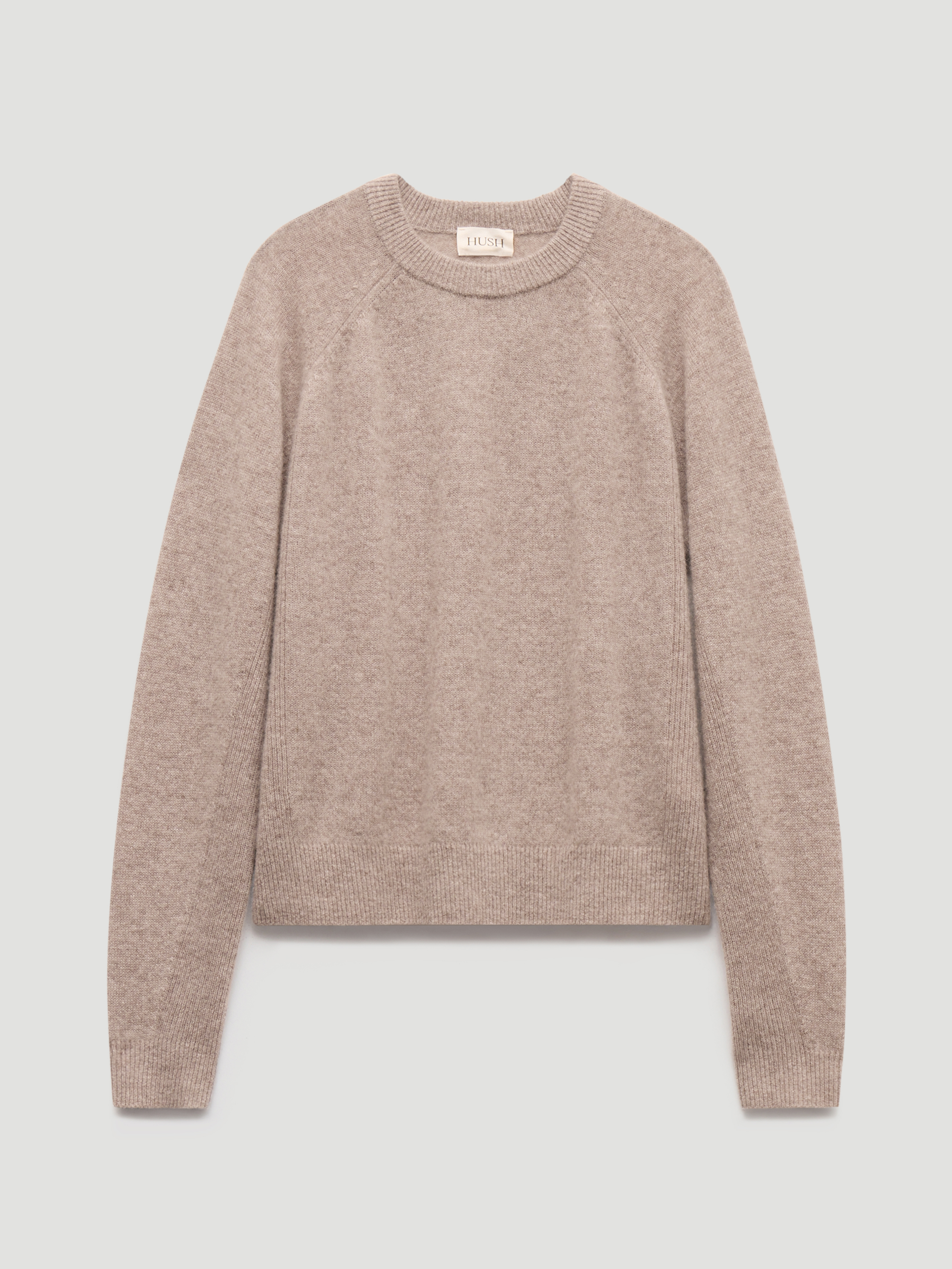 Jasmine Cashmere Rib Detail Jumper | Antler Brown | hush