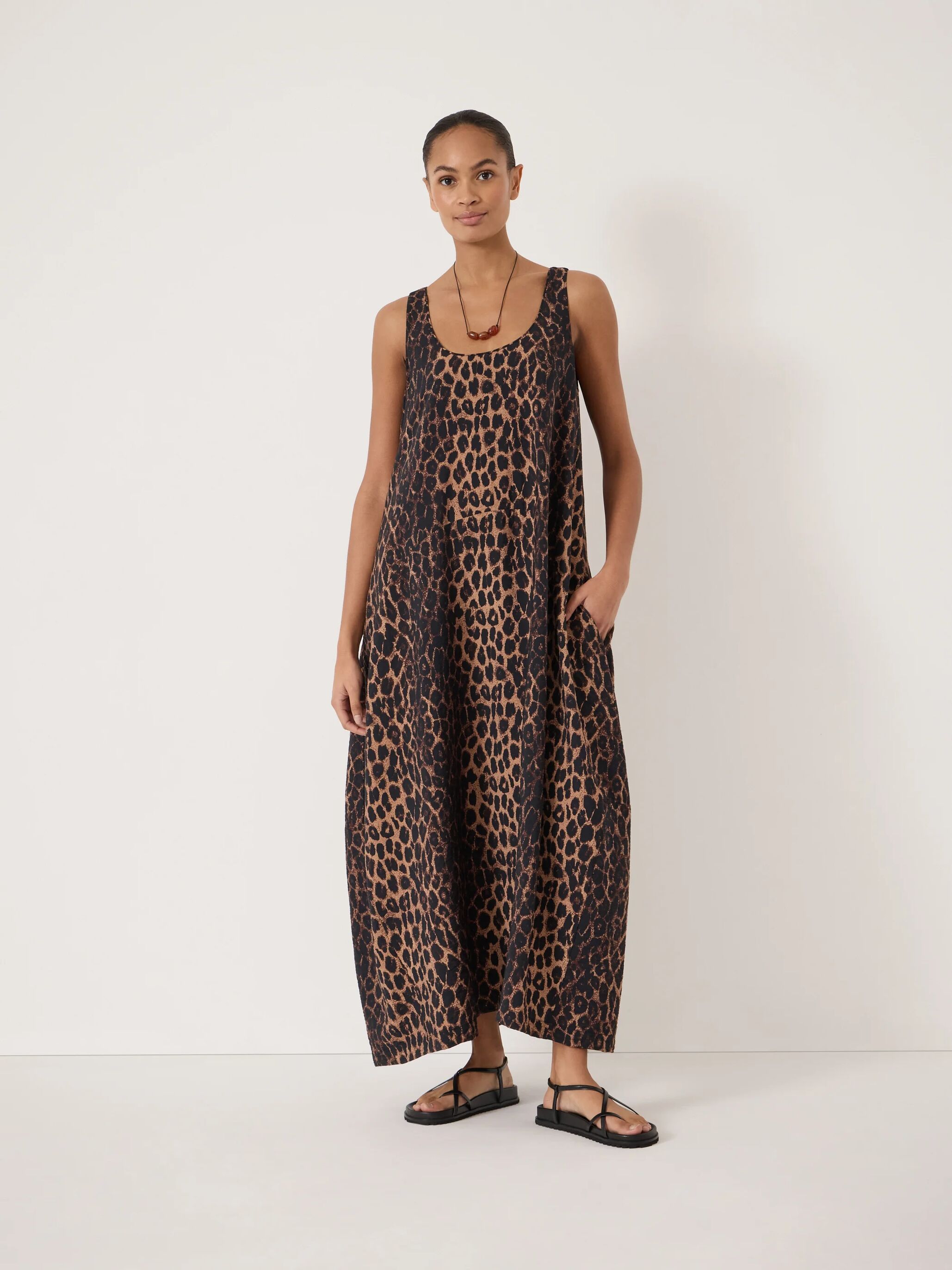 Liddie Barrel Tank Dress | Soft Leopard | hush