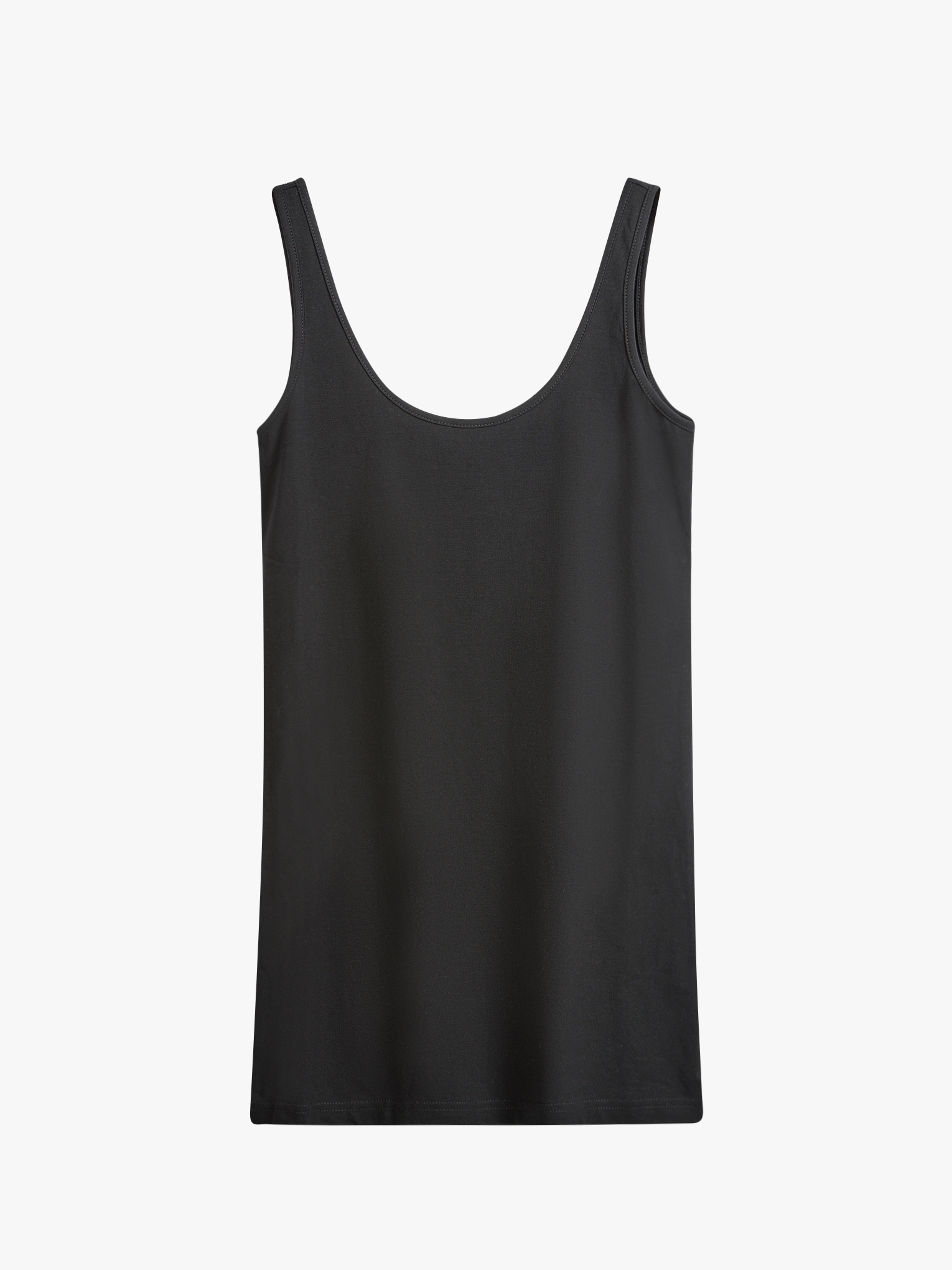 Marcy Long Line Tank | Black Onyx | hush