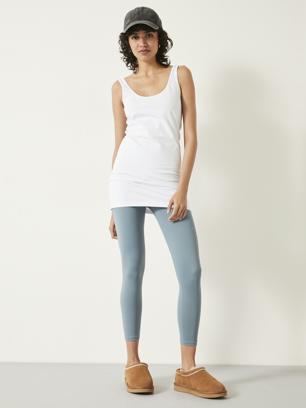 Marcy Long Line Tank | White | hush