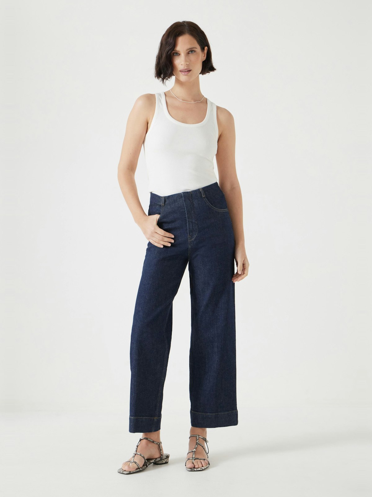 Marla Cropped Jean | Blue Rinse Wash | hush