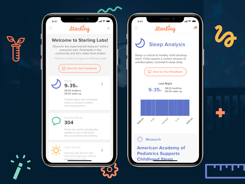 Starling App - The Early Education Wearable