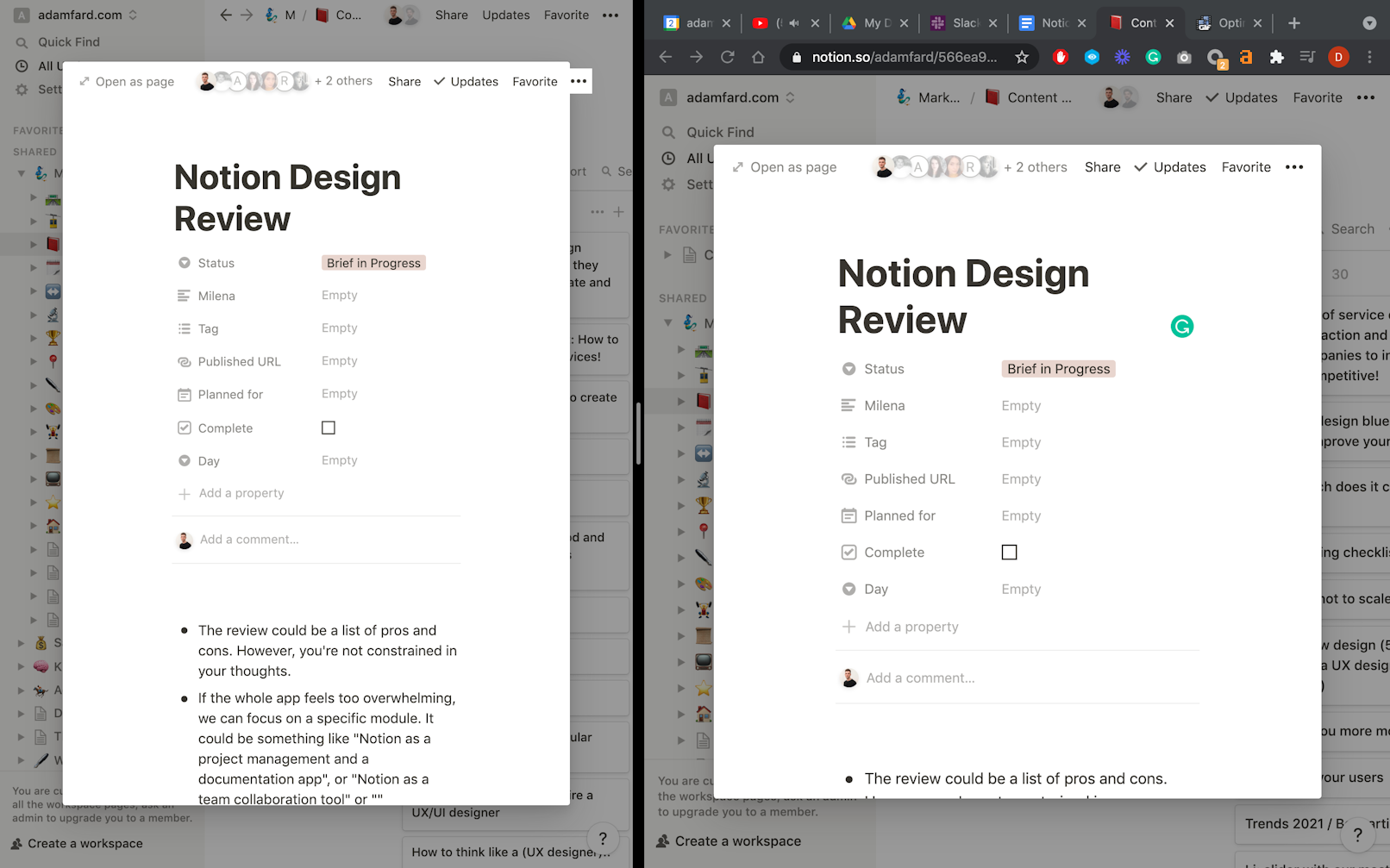 Notion UX Review