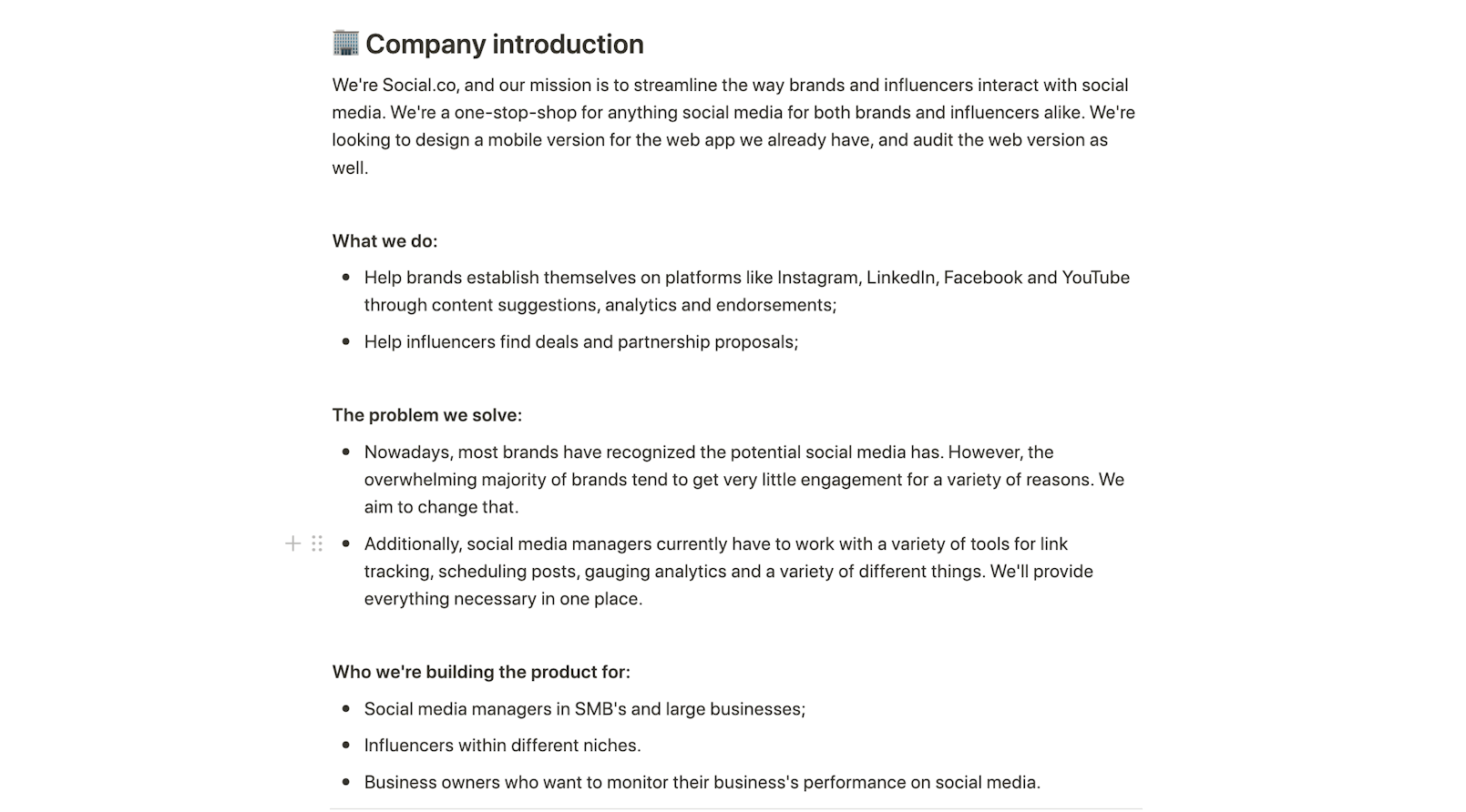 The only design brief example you'll ever need