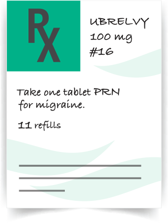 Migraine tablets dosing | UBRELVY® (ubrogepant) | HCP