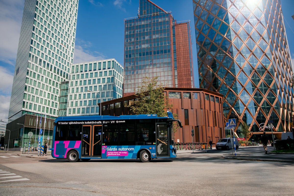 Självkörande buss i Gårda – framtidens mobilitet