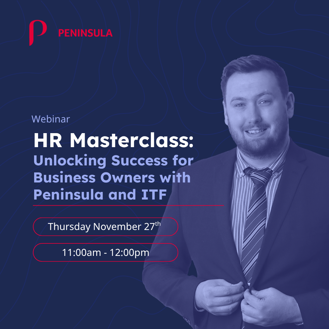 HR Masterclass: with Peninsula and ITF!