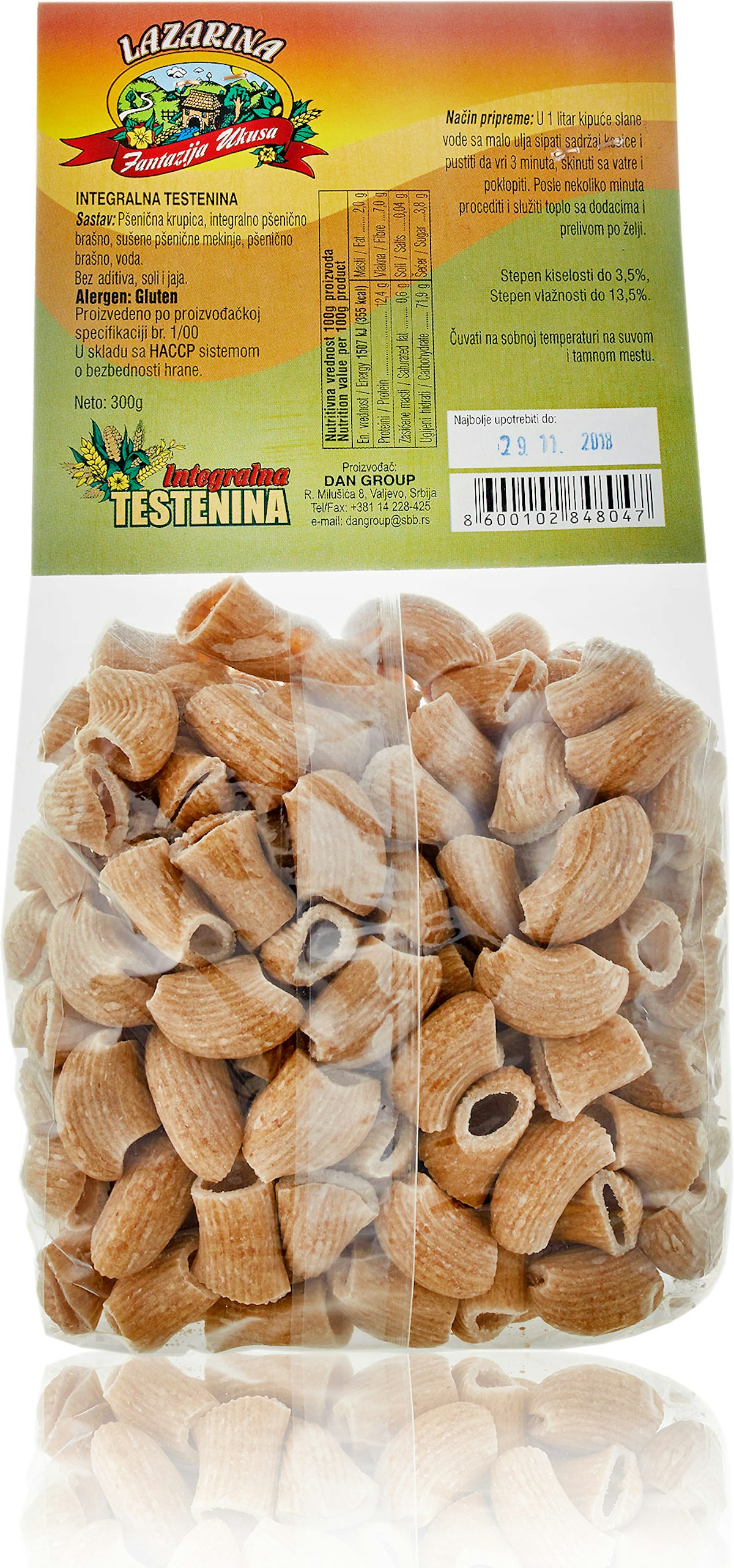 Integralna testenina - makaron 300 g