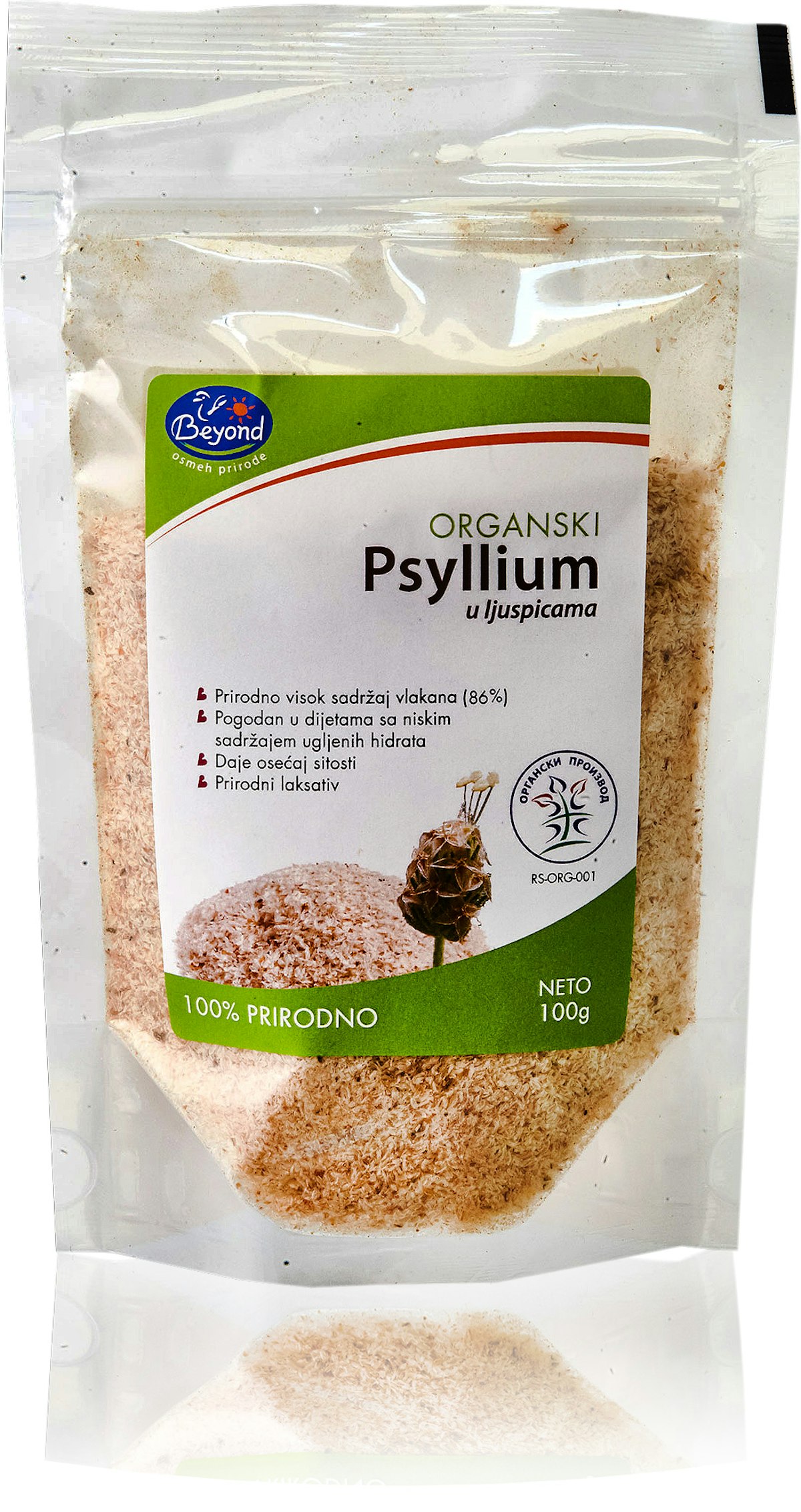 Psilijum ljuspice (organski proizvod) 100 g