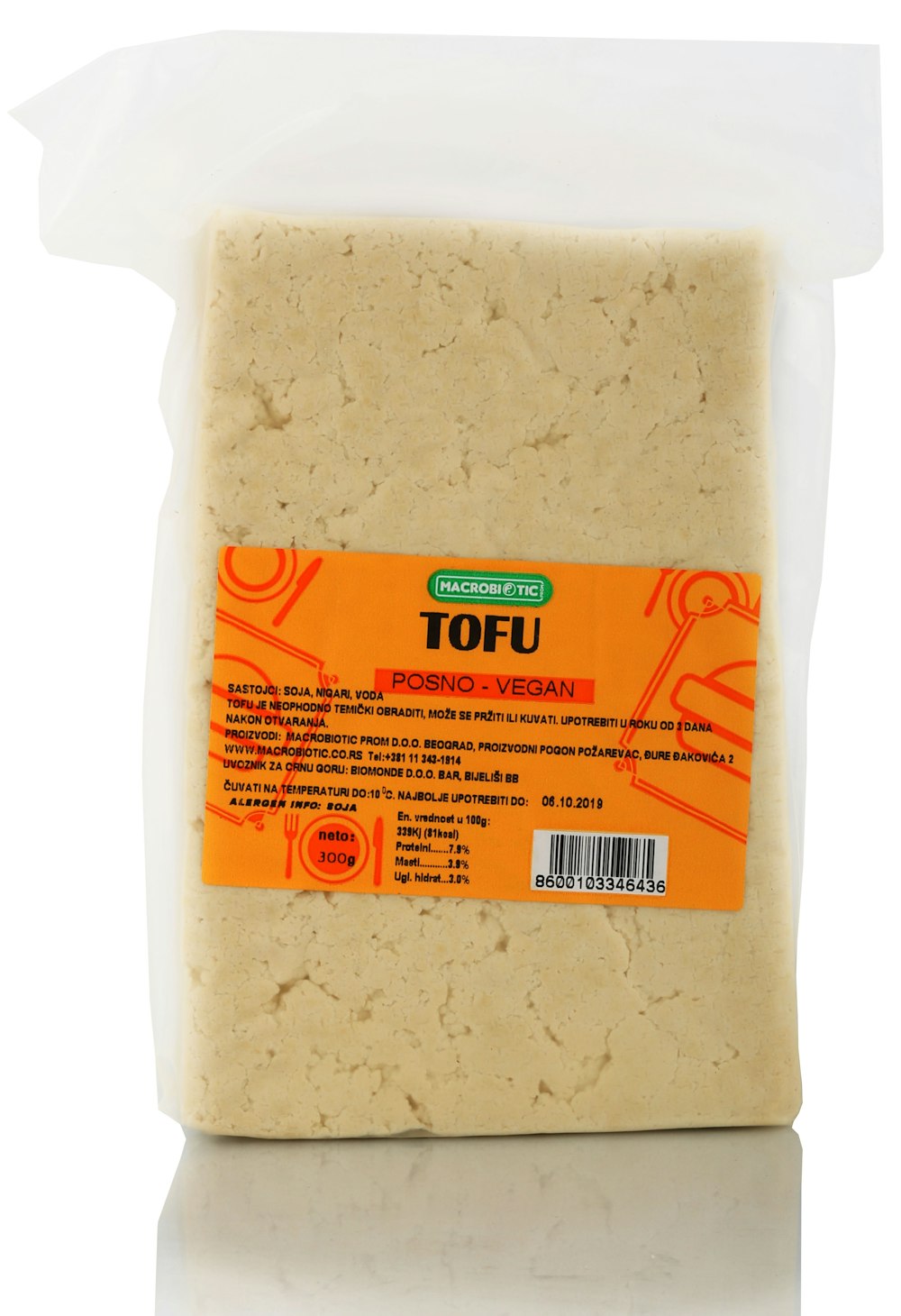 Tofu sir 300 g - Bio Špajz zdrava hrana