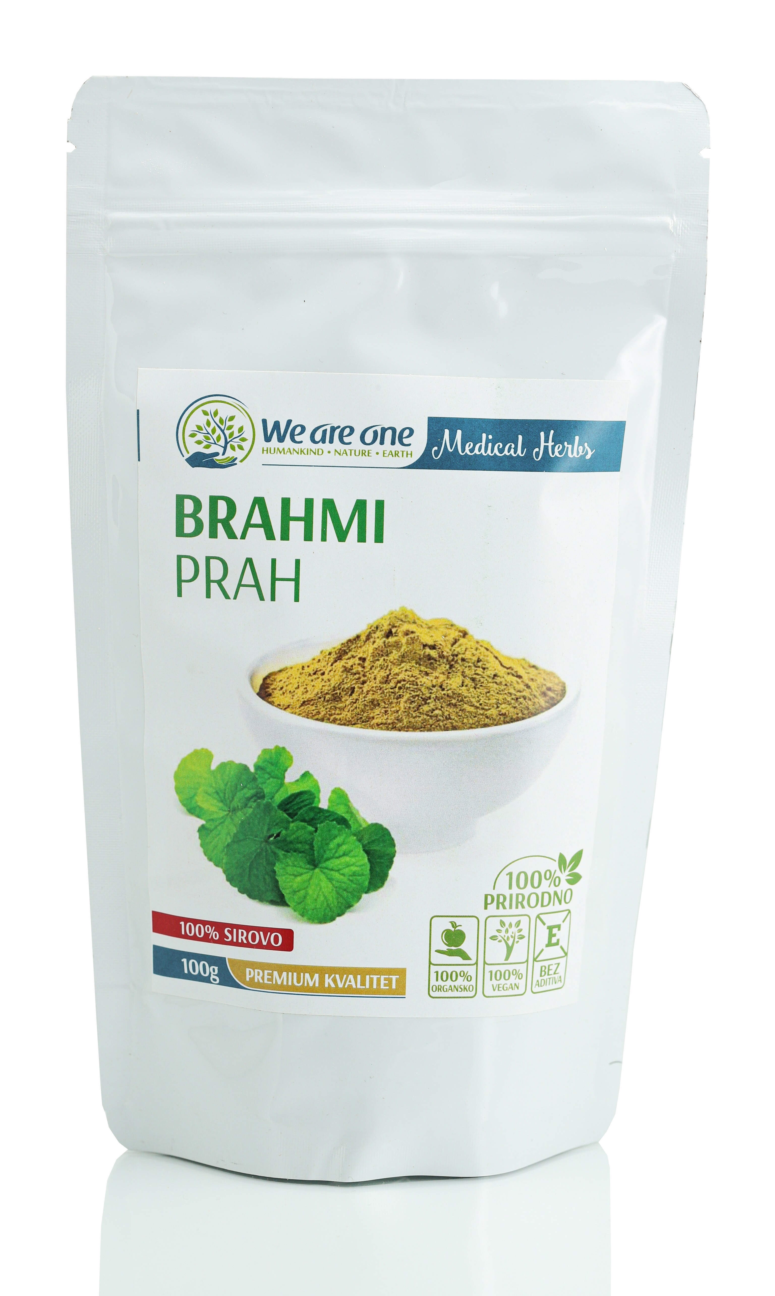 Brahmi prah 100 g We are one - Bio Špajz zdrava hrana Brahmi prah 100 g We are one - Bio Špajz zdrava hrana