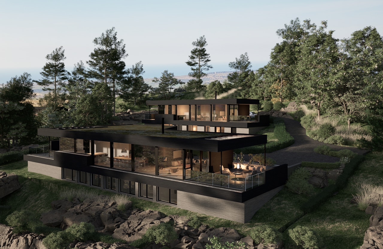 Vestsolveien 9 og 11 - Son, Vestby - Bolig - Vårdal Arkitekter Vestsolveien 9 og 11 - Son, Vestby - Bolig - Vårdal Arkitekter
