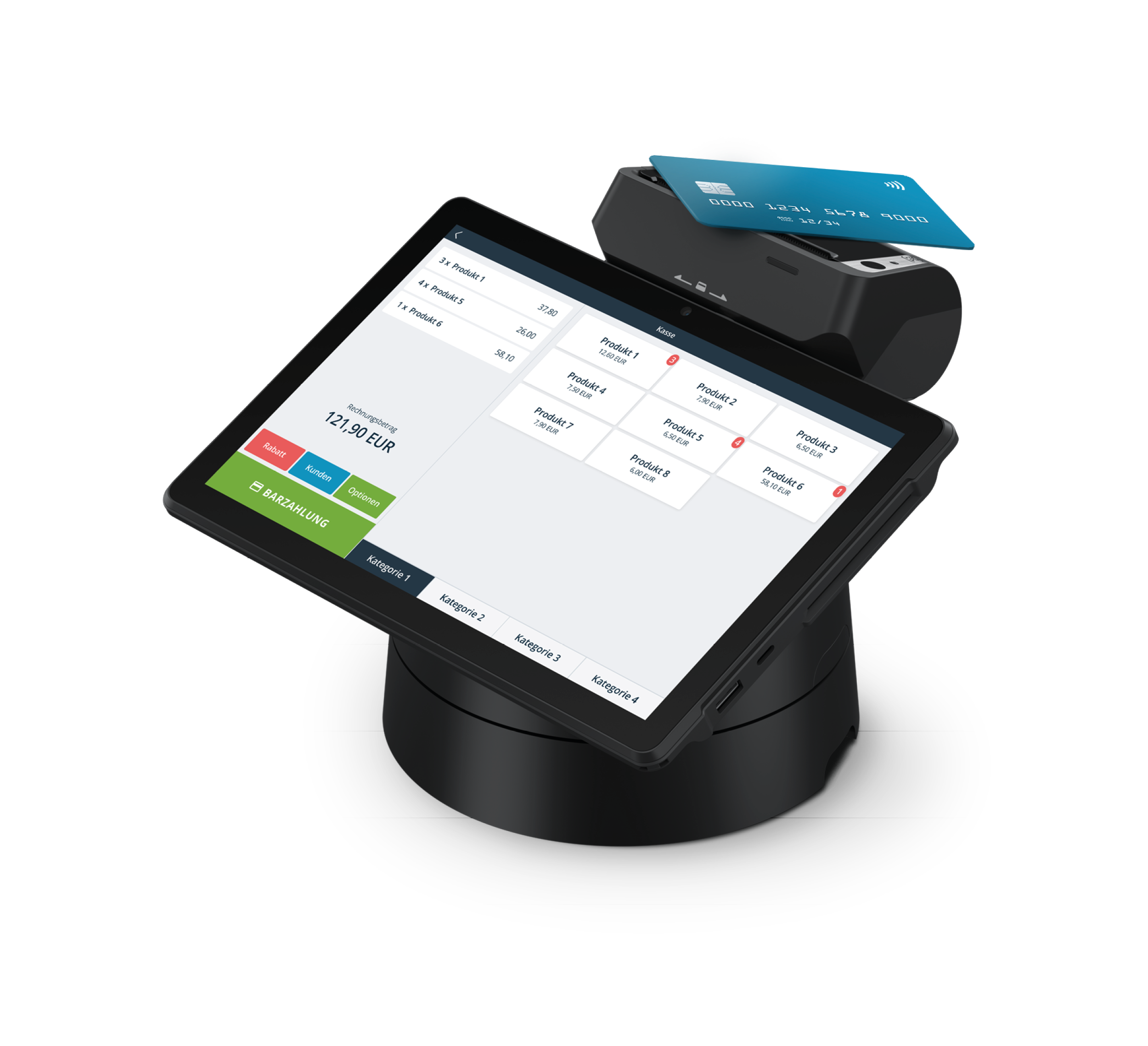 readyTab: Die flexible Kasse mit drehbarem Terminal