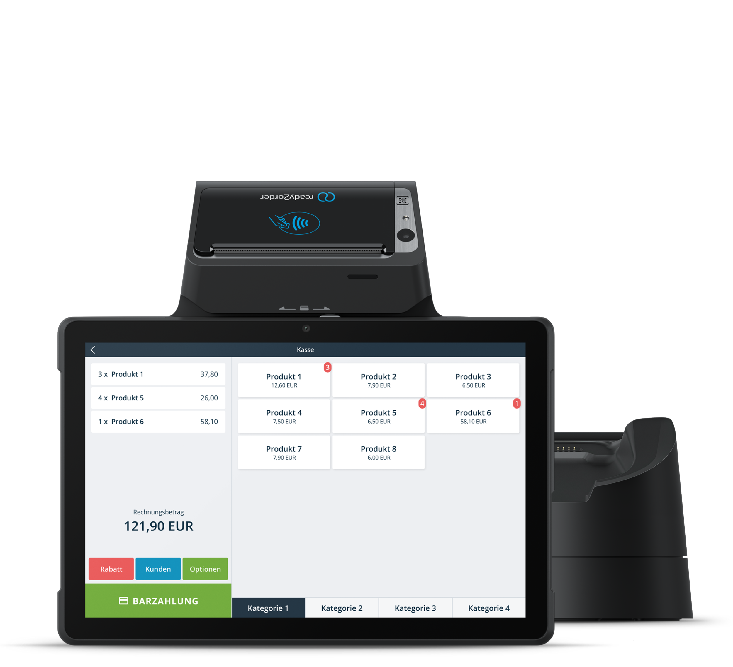 readyTab: Die flexible Kasse mit drehbarem Terminal