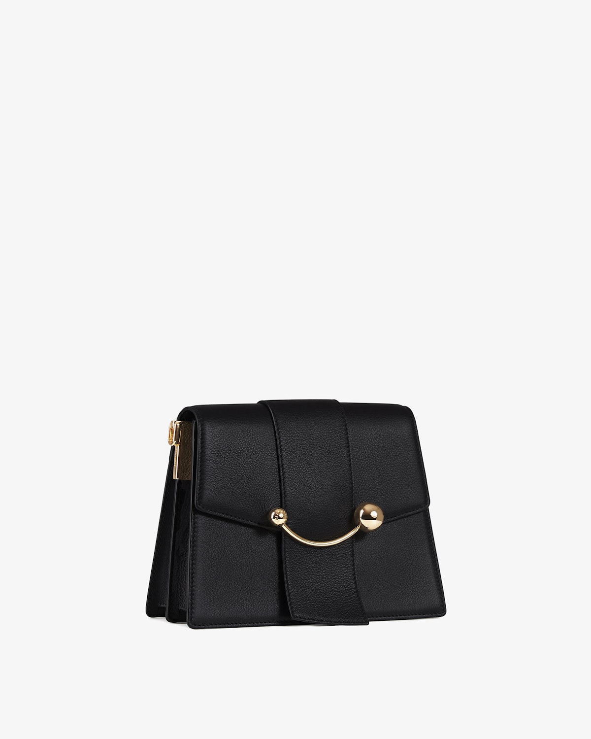 Strathberry - Box Crescent - Leather Shoulder Bag - Black | Strathberry