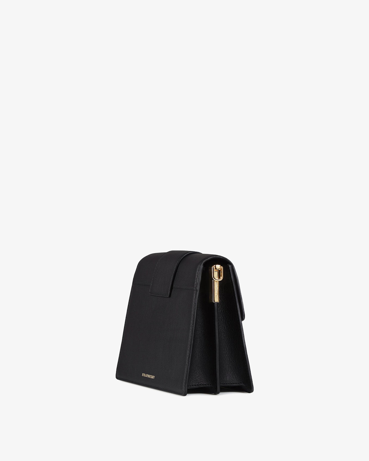 Strathberry - Box Crescent - Leather Shoulder Bag - Black | Strathberry
